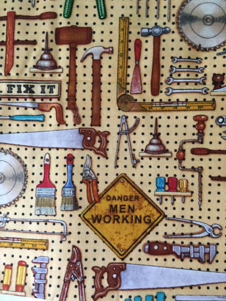 Fabric Men at Work - SHP - Modern Cloth Nappies