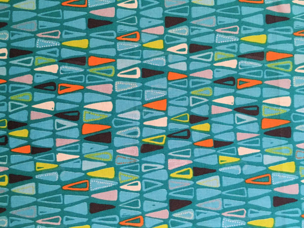 Fabric aqua triangles - SHP - Modern Cloth Nappies