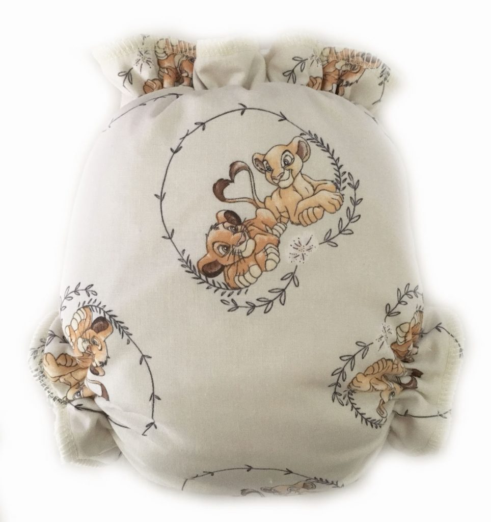 CUSTOM Deluxe Patterned Sandman Night/Day Nappy - Simba and Nala - SHP ...