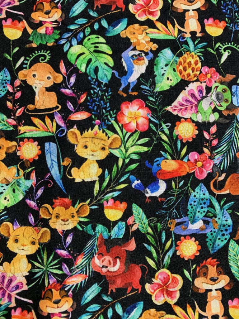 CUSTOM Deluxe Patterned Sandman Night/Day Nappy - Lion King on Black ...