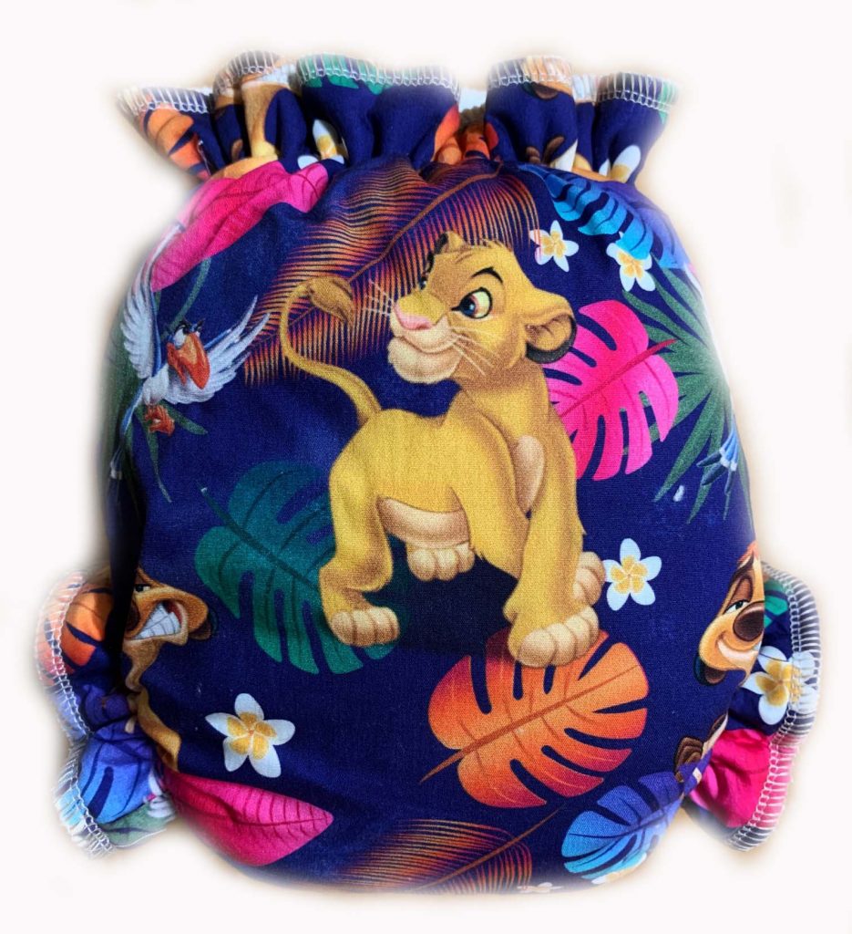 CUSTOM Deluxe Patterned Sandman Night/Day Nappy - Lions in the Jungle ...