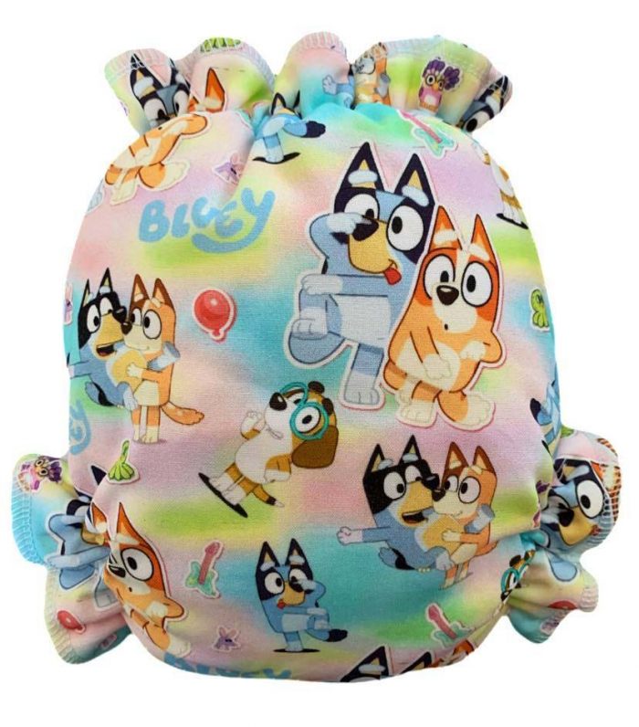 CUSTOM Deluxe Patterned Sandman Night/Day Nappy - Bluey Pastels - SHP ...