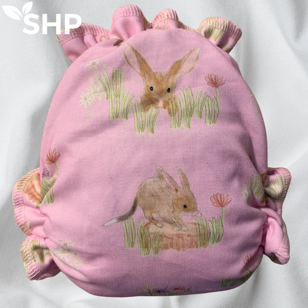 * Patterned Sandman Day/Night Nappies - Bilbies on Pink - SHP - Modern ...