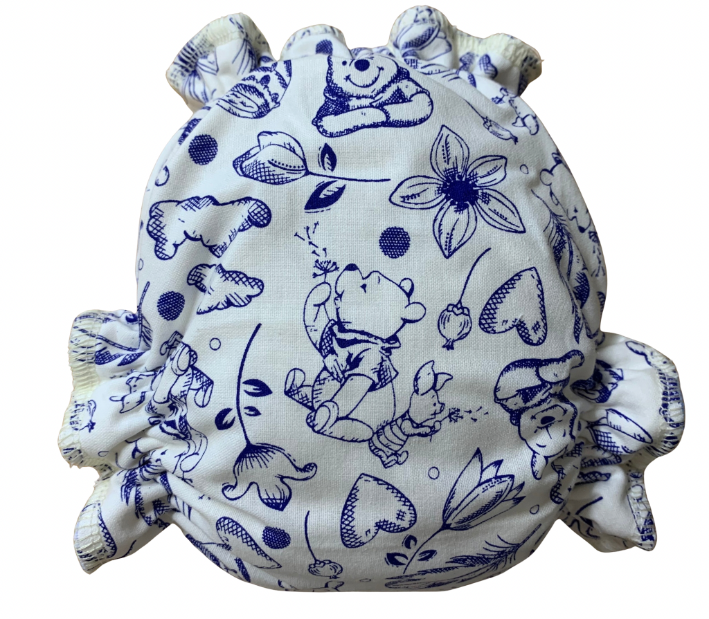 NB-Small Winnie Blue on White Patterned Sandman - SHP - Modern Cloth ...